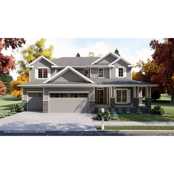 Advanced House Plans: Builder Ready Blueprints | Chamberlain 30279 | 1 ...