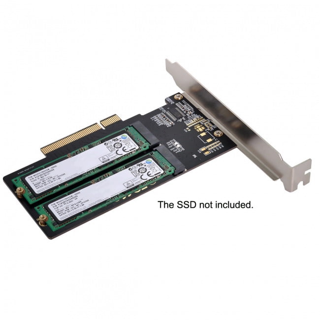 JSER Dual 2X NVME M.2 AHCI to PCIE Express 3.0 Gen3 X8 X16 Raid Card ...