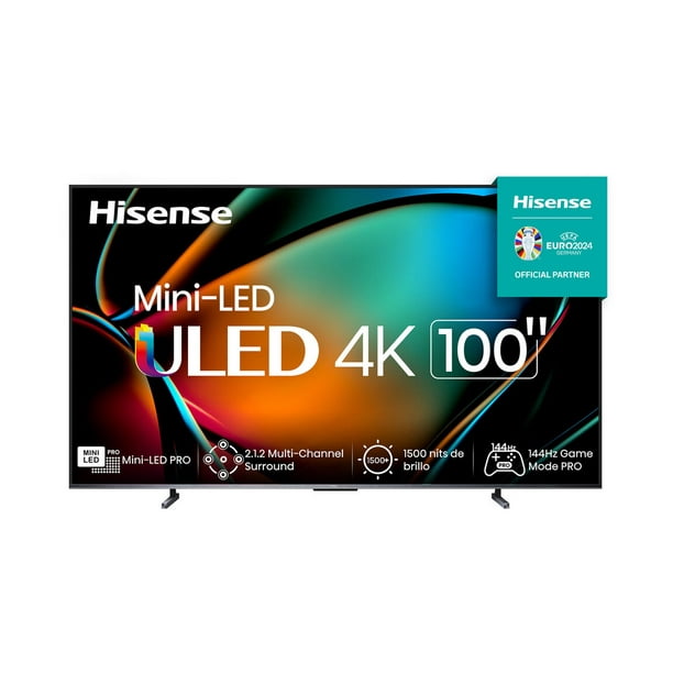 Tv 100 Pulgadas Hisense Clase U8 Series Mini-Led 4K UHD Qled Google Smar TV Modelo 2024 ...