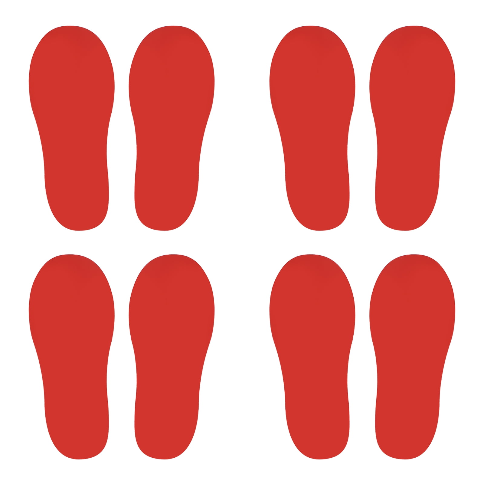 Uxcell 7.9x3.1" Footprints Floor Stickers Footprint Wall Stair Decal ...