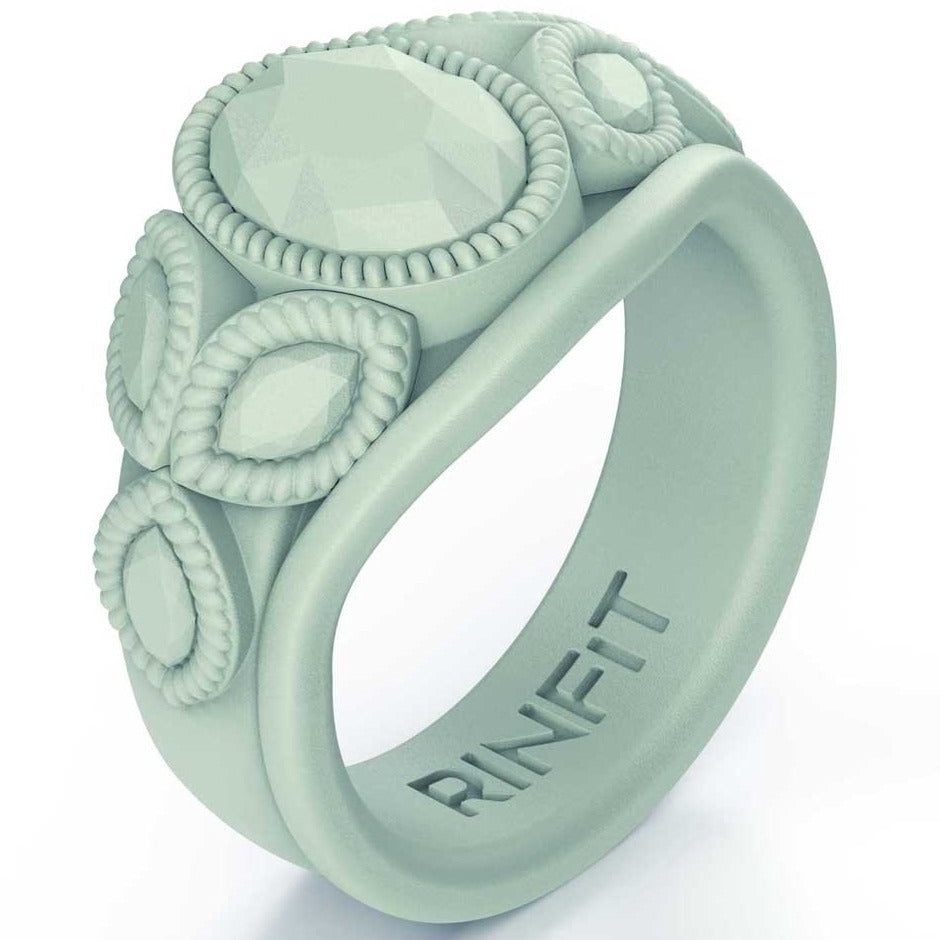 Rinfit Silicone Rings for Women - Female Wedding Rubber Bands - Oval ...