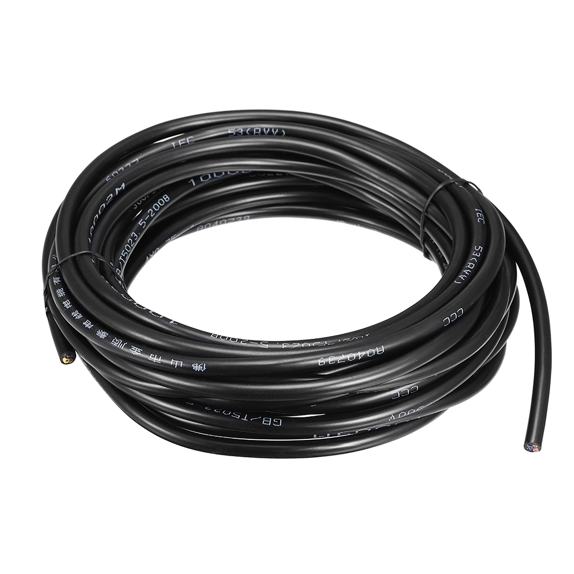 RVV Wire Cable Extension Cord Copper Wire Electric Conductor 5 Core 20 ...