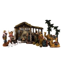 24 Piece Lifelike Nativity - Walmart.com