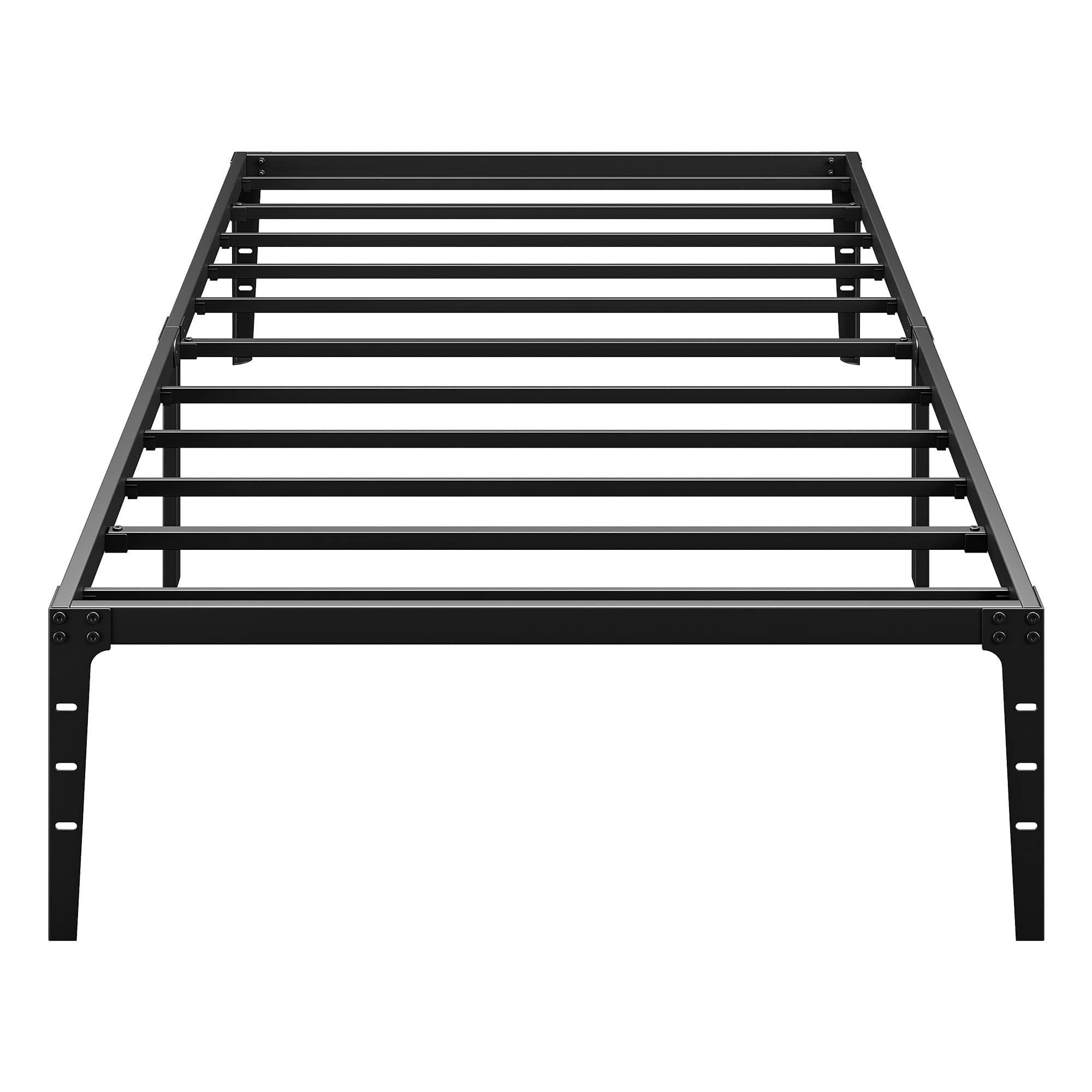 14 Inch Twin Metal Platform Bed FrameSteel Slat No Box Spring Needed ...