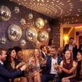 6 Pack Disco Ball Wall Decor 8/6/4 Inch 3D Half-Disco Reflective Mirror ...
