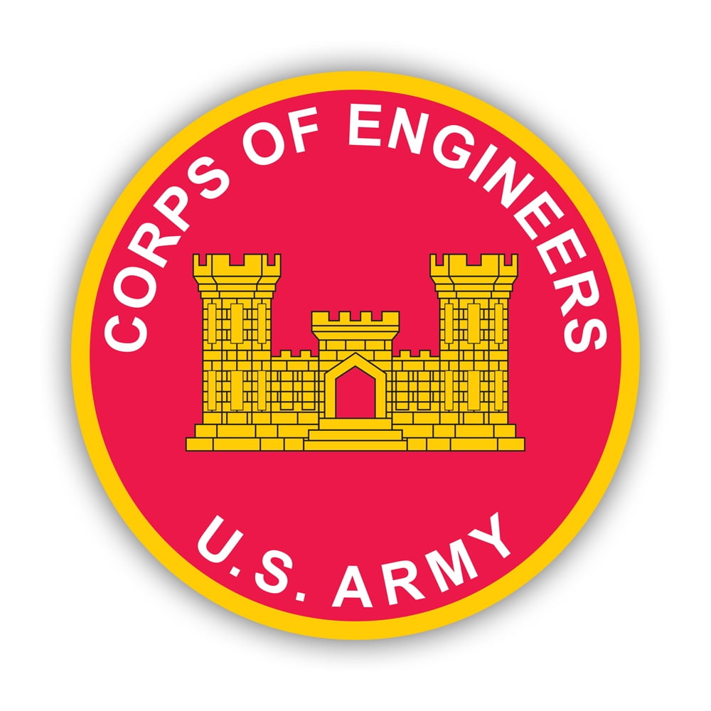 Round Army Corps of Engineers Seal Sticker Decal - Self Adhesive Vinyl ... Round Army Corps of Engineers Seal Sticker Decal - Self Adhesive Vinyl ...