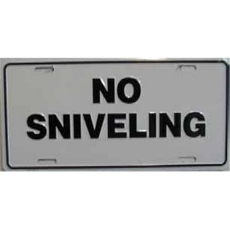 LP - 349 No Sniveling License Plate - 3476 - Walmart.com