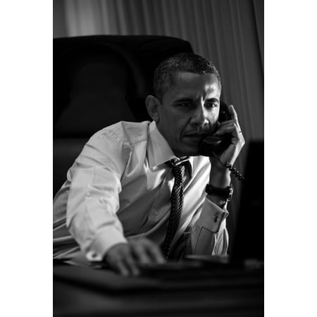 President Barack Obama Talks On The Phone From Air Force One. June 6 ...