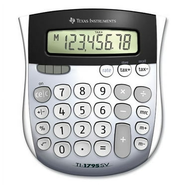 Texas Instruments TI-1795SV Minidesk Calculator, 8-Digit LCD - Walmart.com