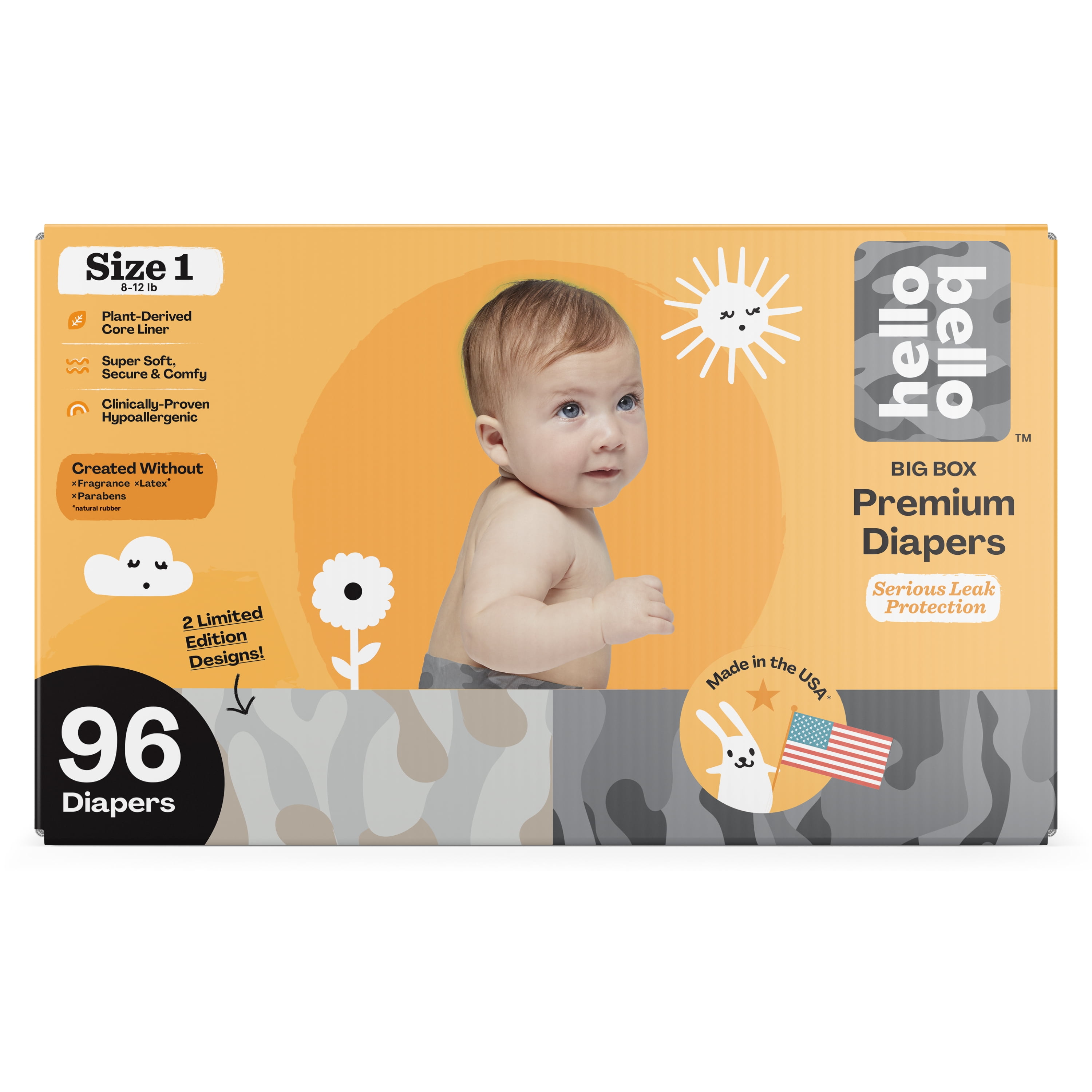Hello Bello Premium Gender Neutral Diapers I for Babies and Kids I Size ...