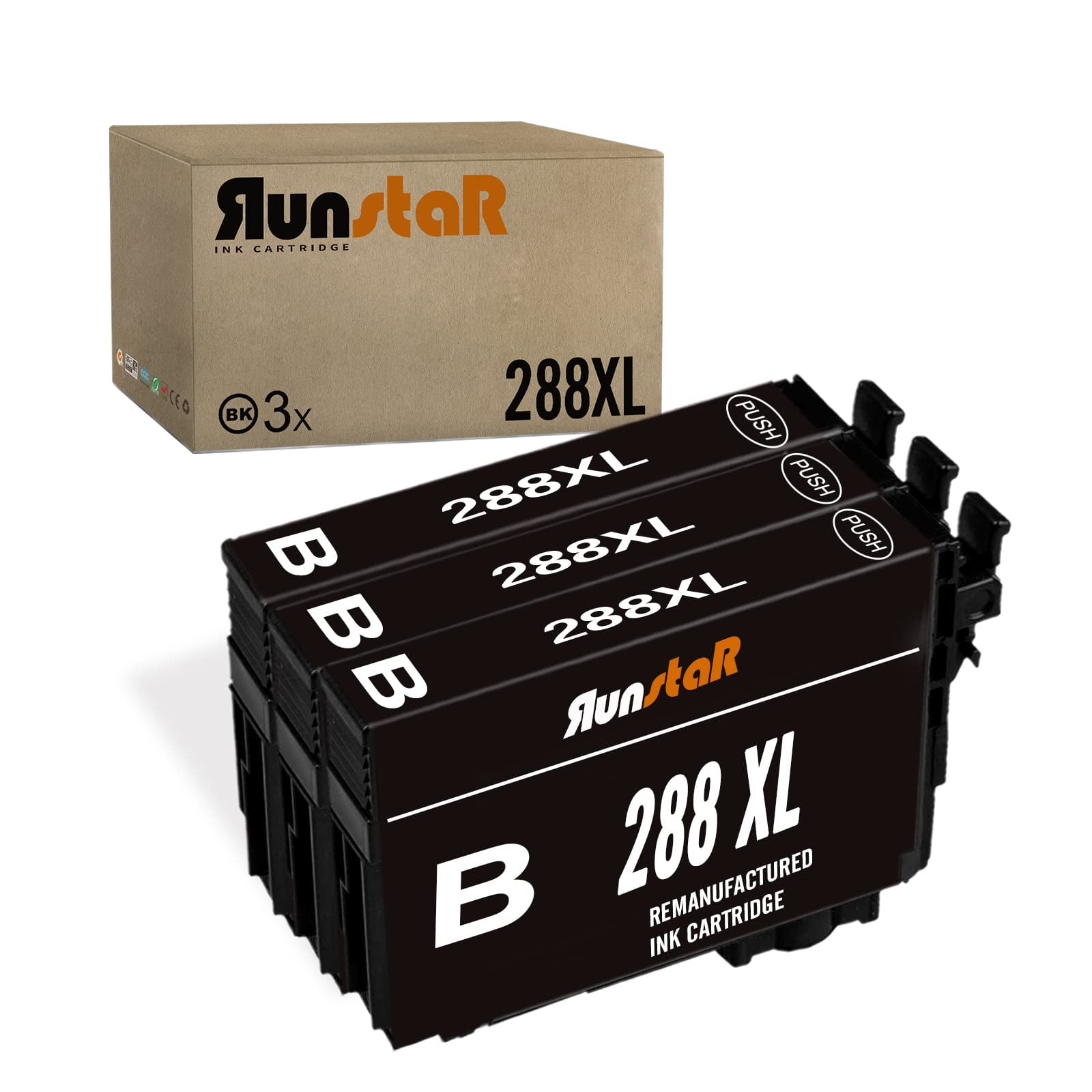 Click here for Run Star Remanufactured 288xl T288xl Black Ink Car... prices