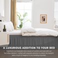 Bed Skirt King Size Wrap Around Bed Skirt 15 Inch Drop Easy Fit