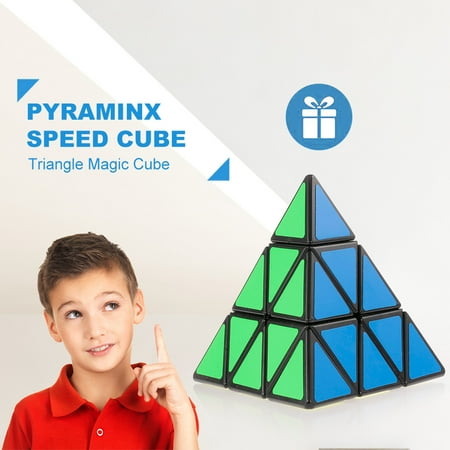 Pyraminx Speed Cube Triangle Magic Cube Pyramid Sticker Cube Puzzle ...