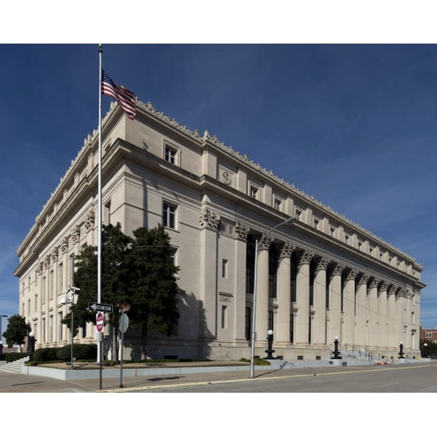 Print: Exterior Of The Ed Edmondson Courthouse, Also Known As The U.S ...