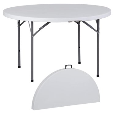 Lifetime 5 Foot Fold-in-Half Camping Folding Table, Indoor/Outdoor ...