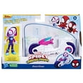 Marvel Spidey, Ghost-Spider Action Figure & Toy Motorcycle for Kids ...