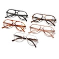 Classic Aviator Style Reading Glasses for Men Women, Lightweight Retro ...