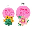 Leaves Flower Silicone Molds Heat Resistant Fondant Silicones Mould for ...
