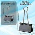 18PCS Jumbo Binder Clips 3 Inch, Black, Extra Large Heavy Duty for ...