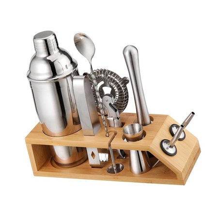 stanreset Cocktail Shaker Bartender Set with Stand Stainless Mixer ...