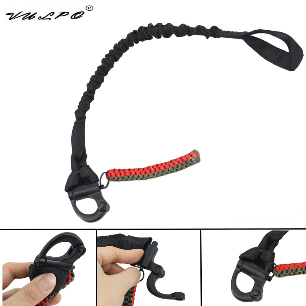 VULPO Outdoor Tactical Quick Release Safety Rope Sling Retractable ...