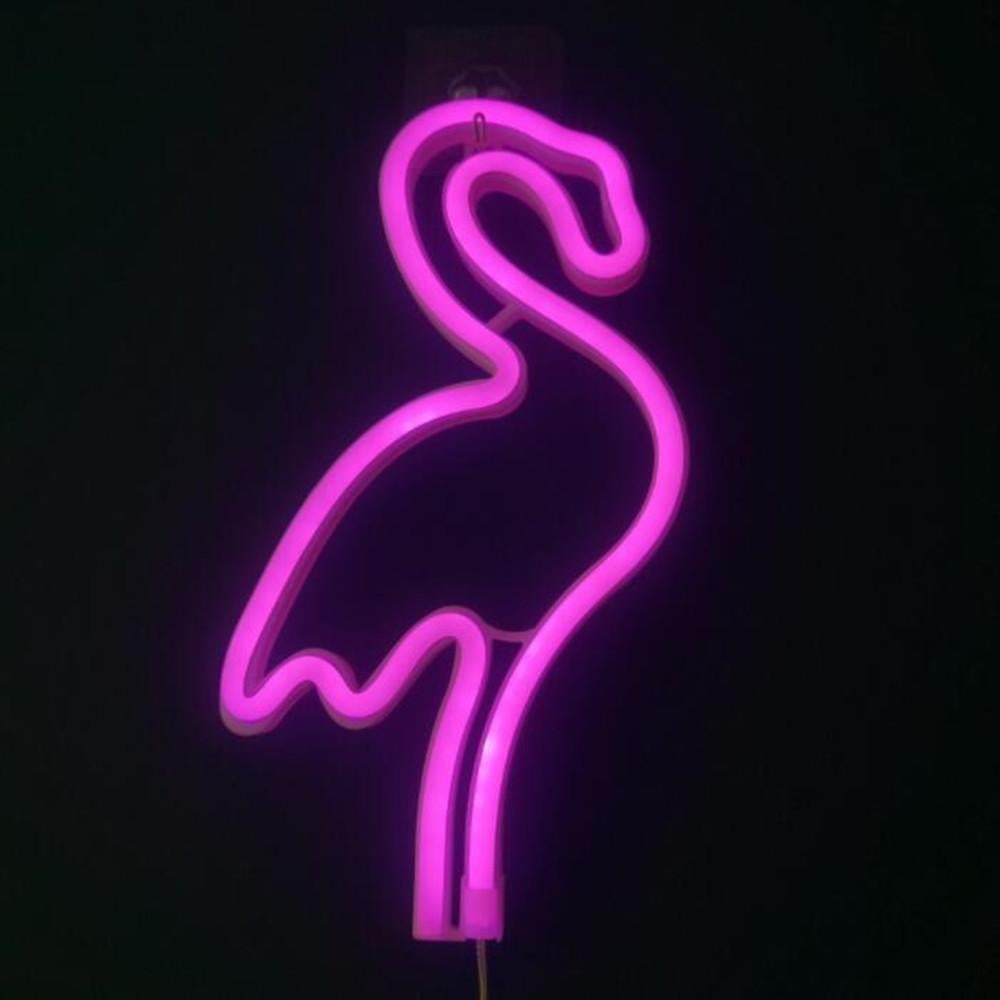 Coloody Flamingo Neon Light Led Neon Sign Wall Decor Battery or USB ...
