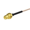 Eightwood 12 Inch Coaxial Pigtail Cable RP-SMA Female Bulkhead Mount ...