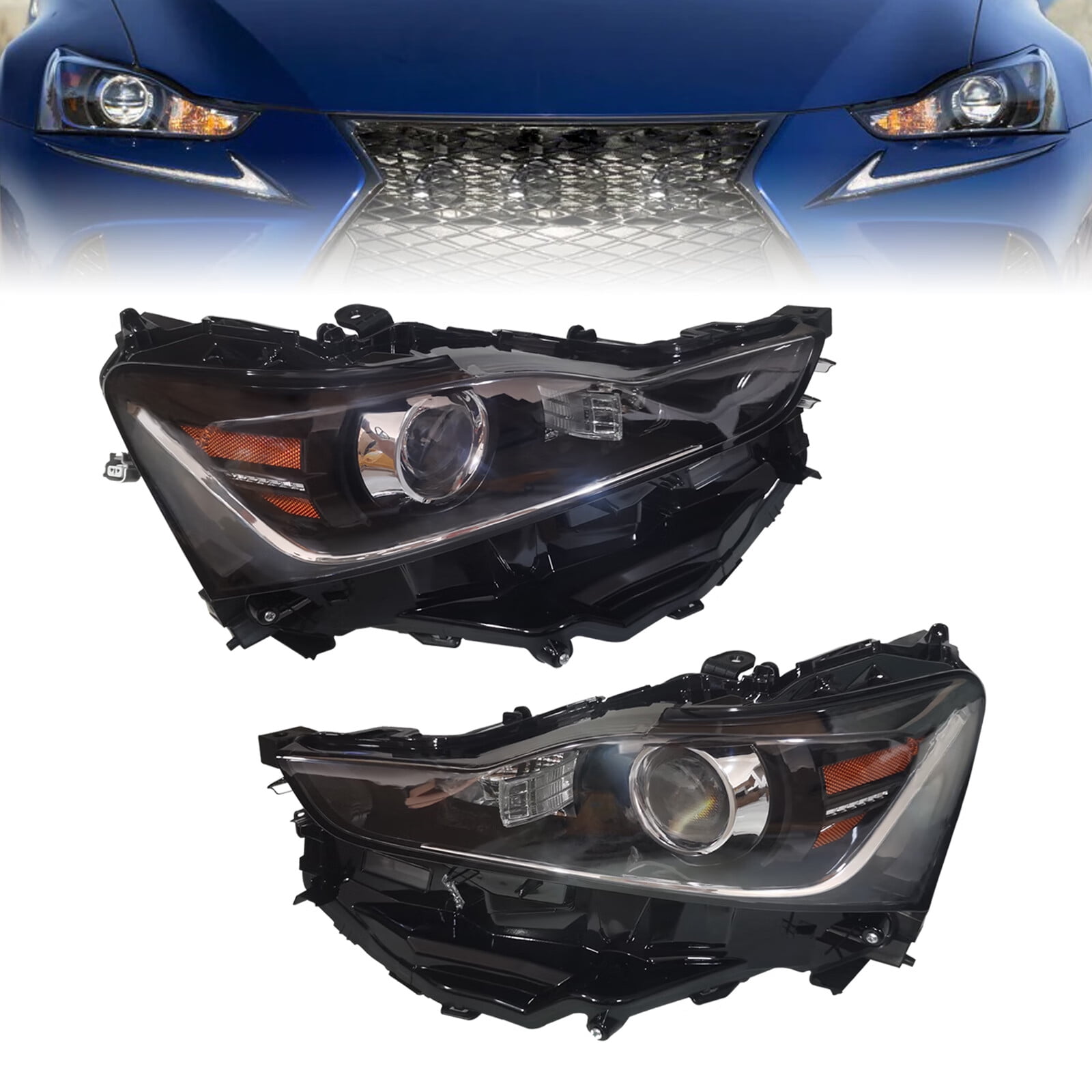 Aiqidi 1 Pair LED Front Headlights for Lexus IS300 IS350 2017-2020 Left ...