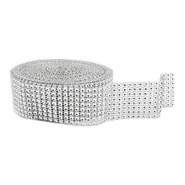 Silver Rhinestone Border