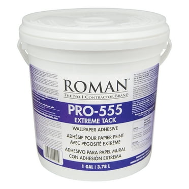 Roman Pro-732 Extra Strength Clay Wallpaper Adhesive, Tan, 1-gallon ...