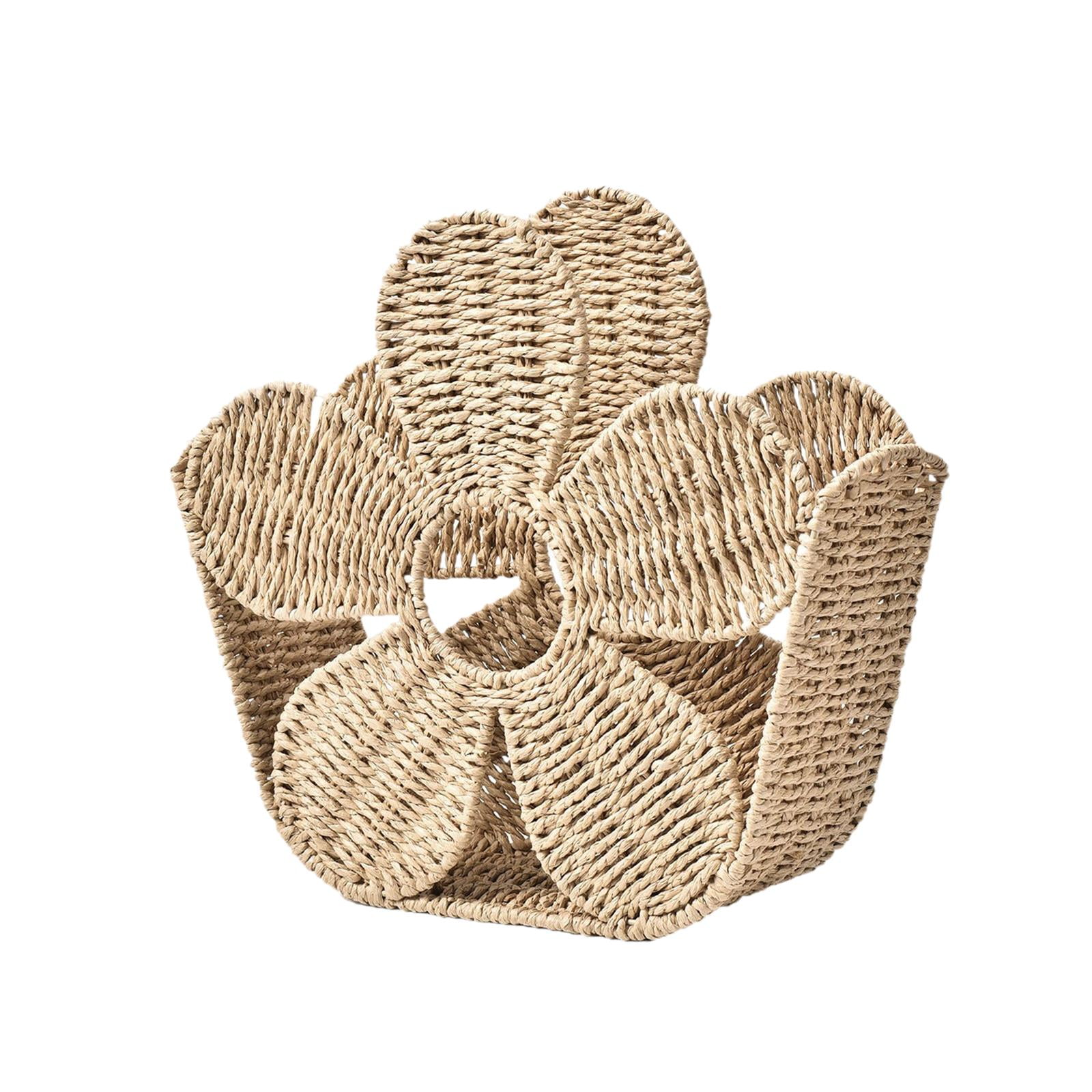 Click here for Dolity Flower Shaped Magazine Rack Handwoven For H... prices