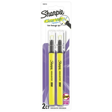 Sharpie Clear View Chisel Tip Highlighters 2 Yellow Highlighters ...