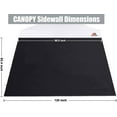 SideWall for 10x10ft Slant Leg Canopy Frame, 3 Pack SunWall Only,Black ...
