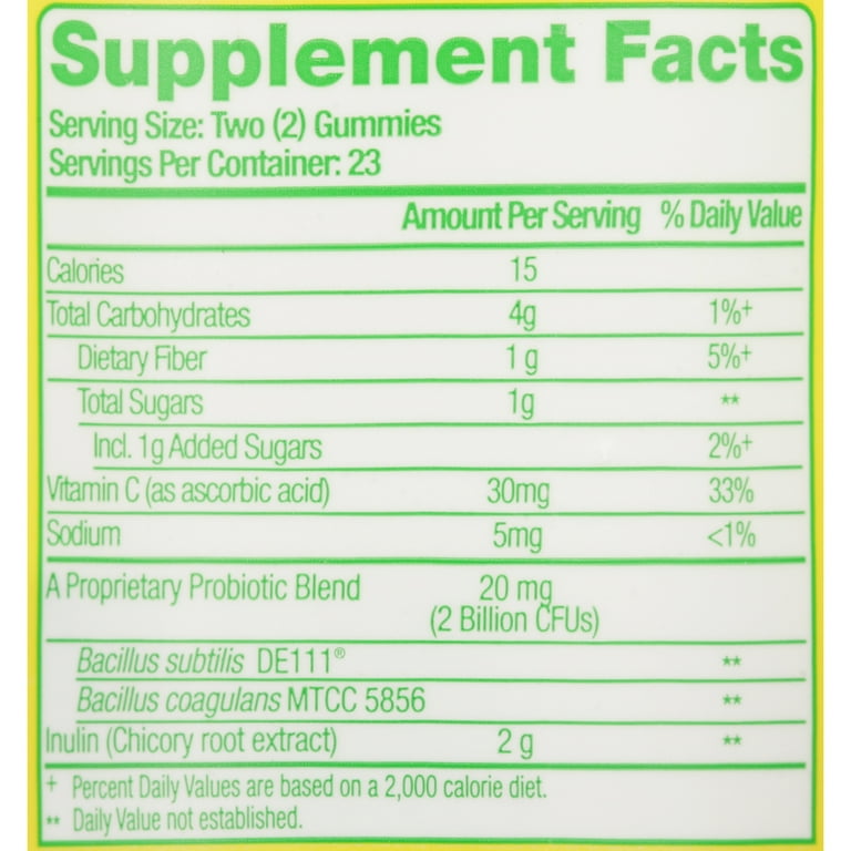 Culturelle Probiotic Label