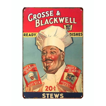 crosse and blackwell stews and corned beef hash metal tin sign vintage ...