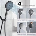 Handheld shower set, 4-setting powerful water spray head, high-pressure ...