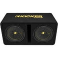 Kicker Dual 10-inch CompC Subwoofers, Vented Enclosure, 2-Ohm, 1200W ...