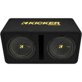 Kicker Dual 10-inch CompC Subwoofers, Vented Enclosure, 2-Ohm, 1200W ...