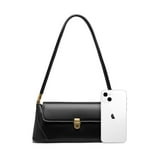Black Small Clutch Shoulder Bag for Women Leather Mini Tote Vintage ...