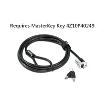 Lenovo NanoSaver MasterKey Cable Lock - Black - Carbon Steel, Plastic ...