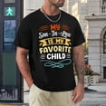 Favorite Son-In-Law Men's Cotton HD Print Short Sleeve T-Shirt Crew ...
