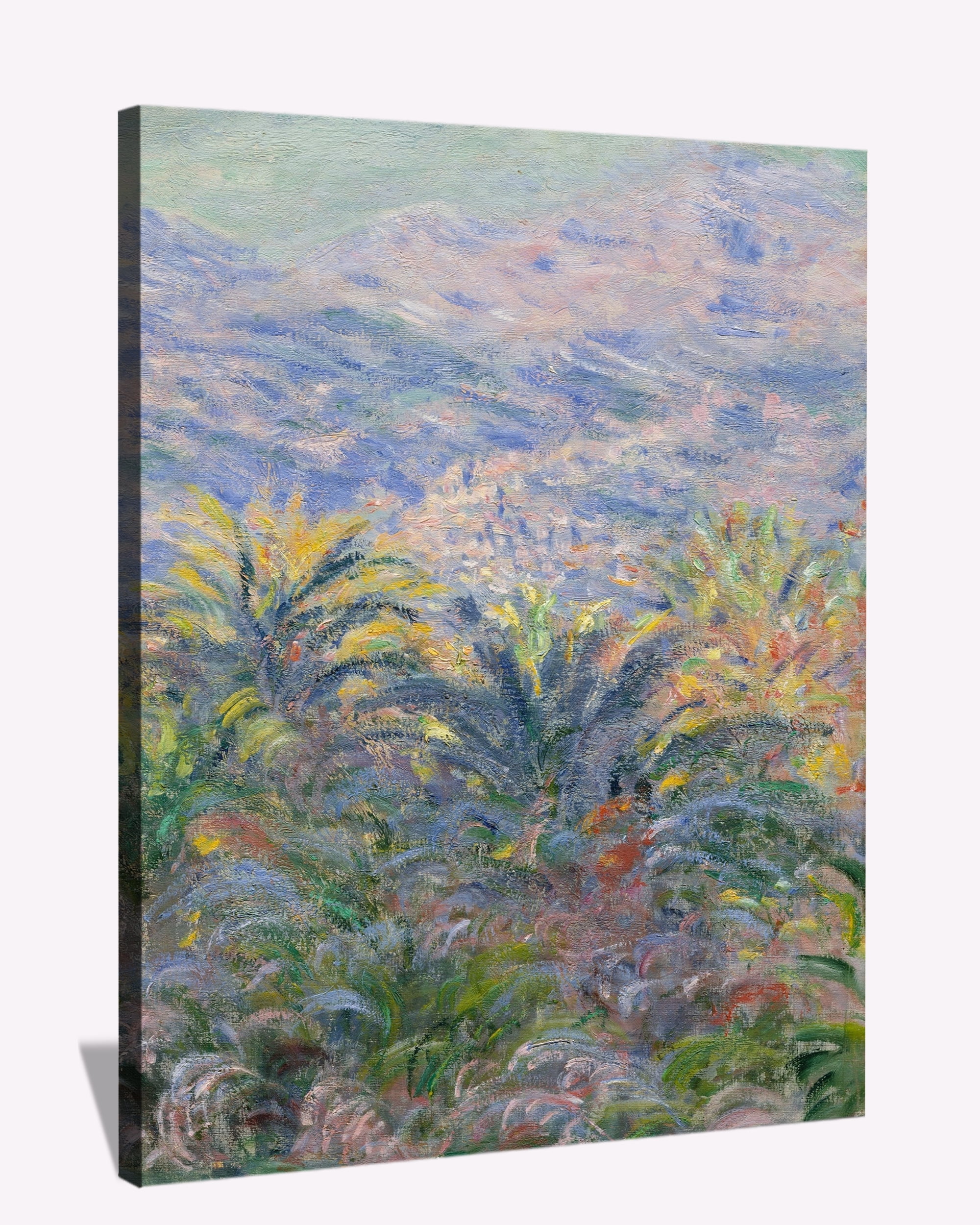 Claude Monet Canvas Wall Art Monet Palm Trees At Bordighera Framed ...