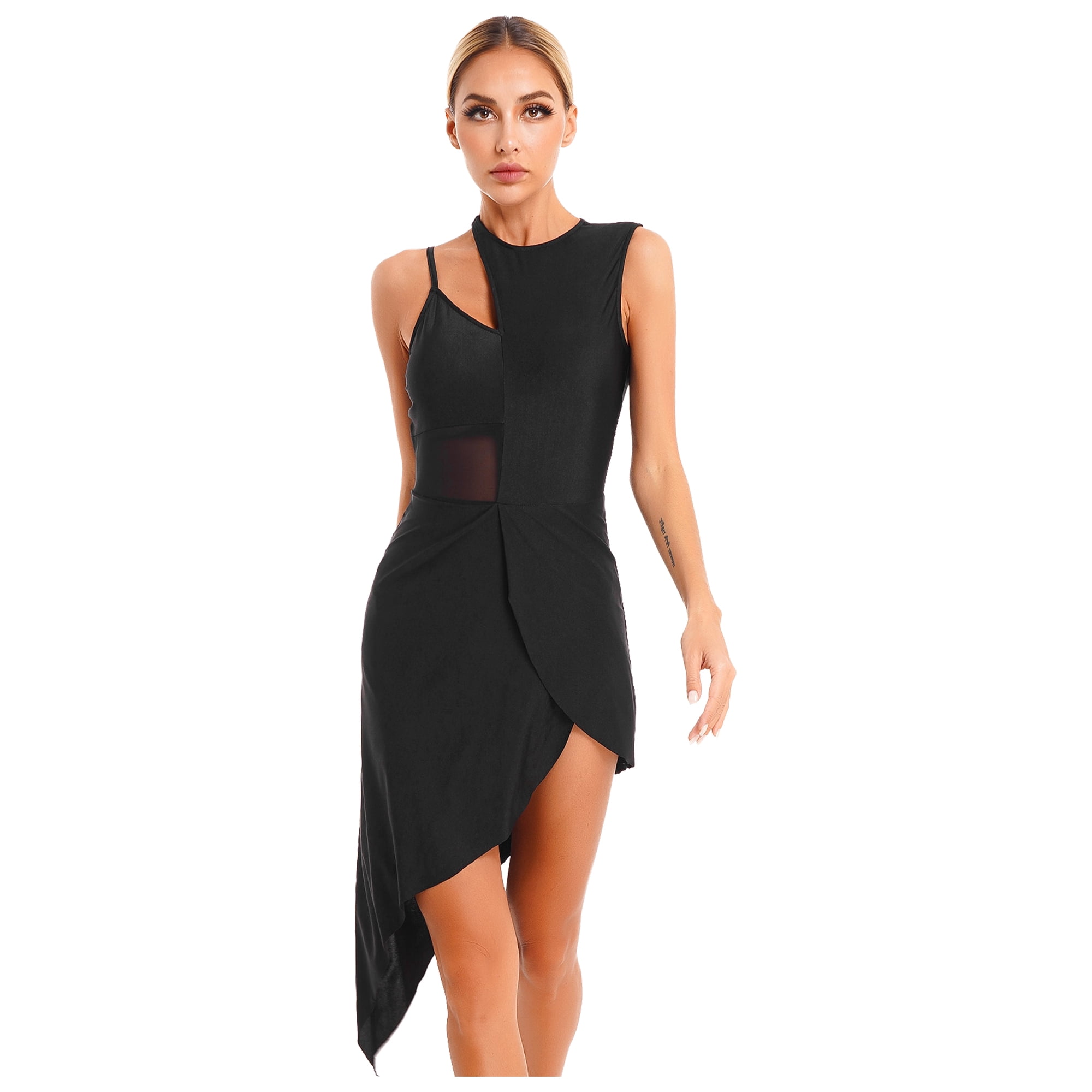 Click here for Inlzdz Womens Mesh Patchwork Sleeveless Ballet Con... prices