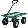 Steel Garden Cart, Heavy Duty 500 lbs Capacity, with Removable Mesh ...