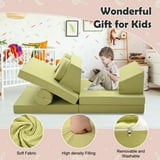 FICISOG Play Sofa Set for Kids, Block Sofa, Memory Foam Padding Couch ...