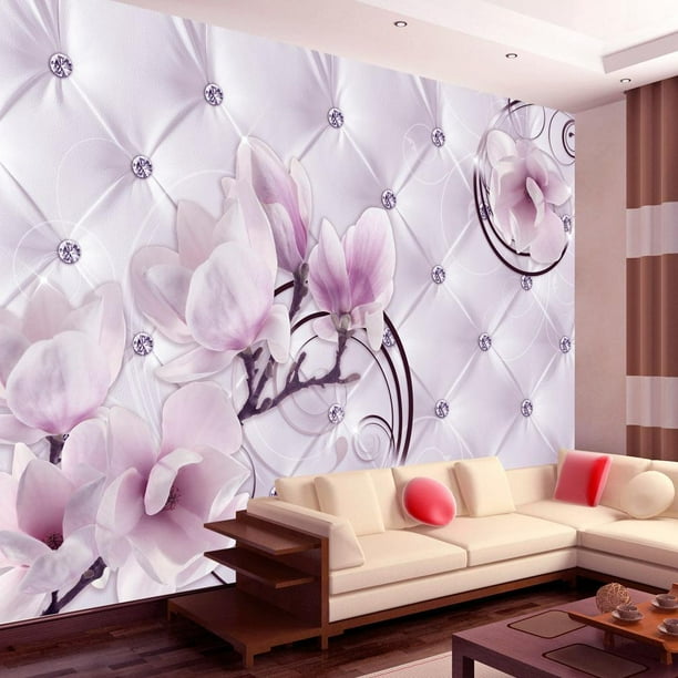 Tiptophomedecor Peel and Stick Floral Wallpaper Wall Mural - Sweet ...