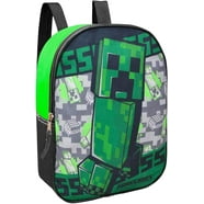 Minecraft Creeper Backpack for Boys & Girls, Gaming Bookbag with Double ...
