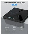 7 In 1 External Bluray Optical Drive for Laptop PC USB 3.0 Type-C DVD ...