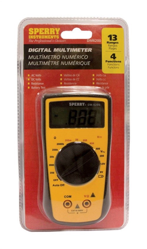Sperry 500VAC to 600VDC Digital 4 Function Multimeter - Walmart.com