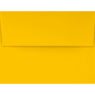 LUX #10 Regular Envelopes with Moistenable Glue 4 1/8" x 9 1/2" Yellow ...